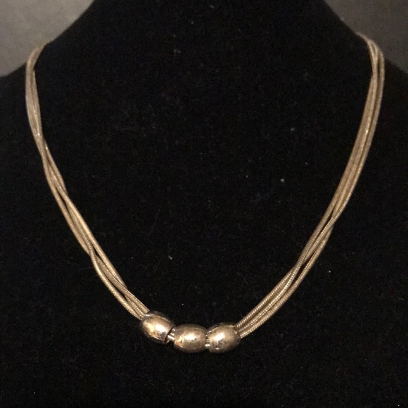 Jewelry | Beaded Three Strand Chain Necklace | Poshmark